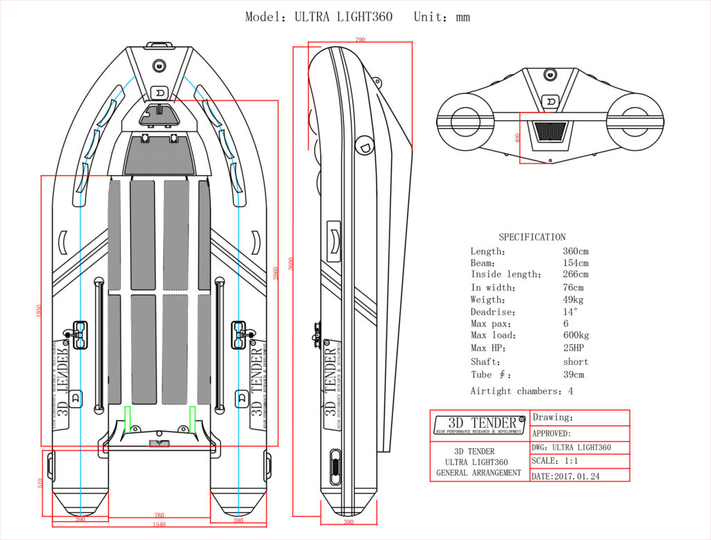 ULTRALIGHT RIB 360 - Nautique Services La Rochelle